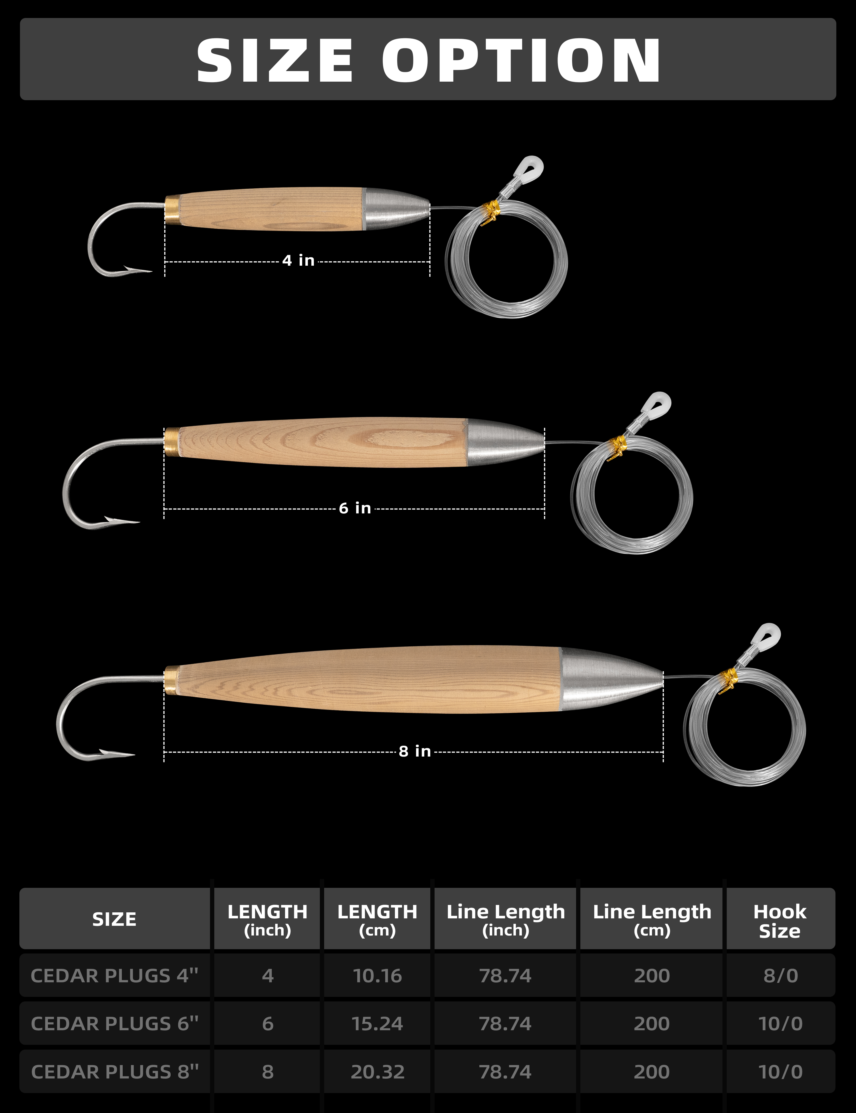 4"/6"/8" Cedar Plug | Bloodydecks