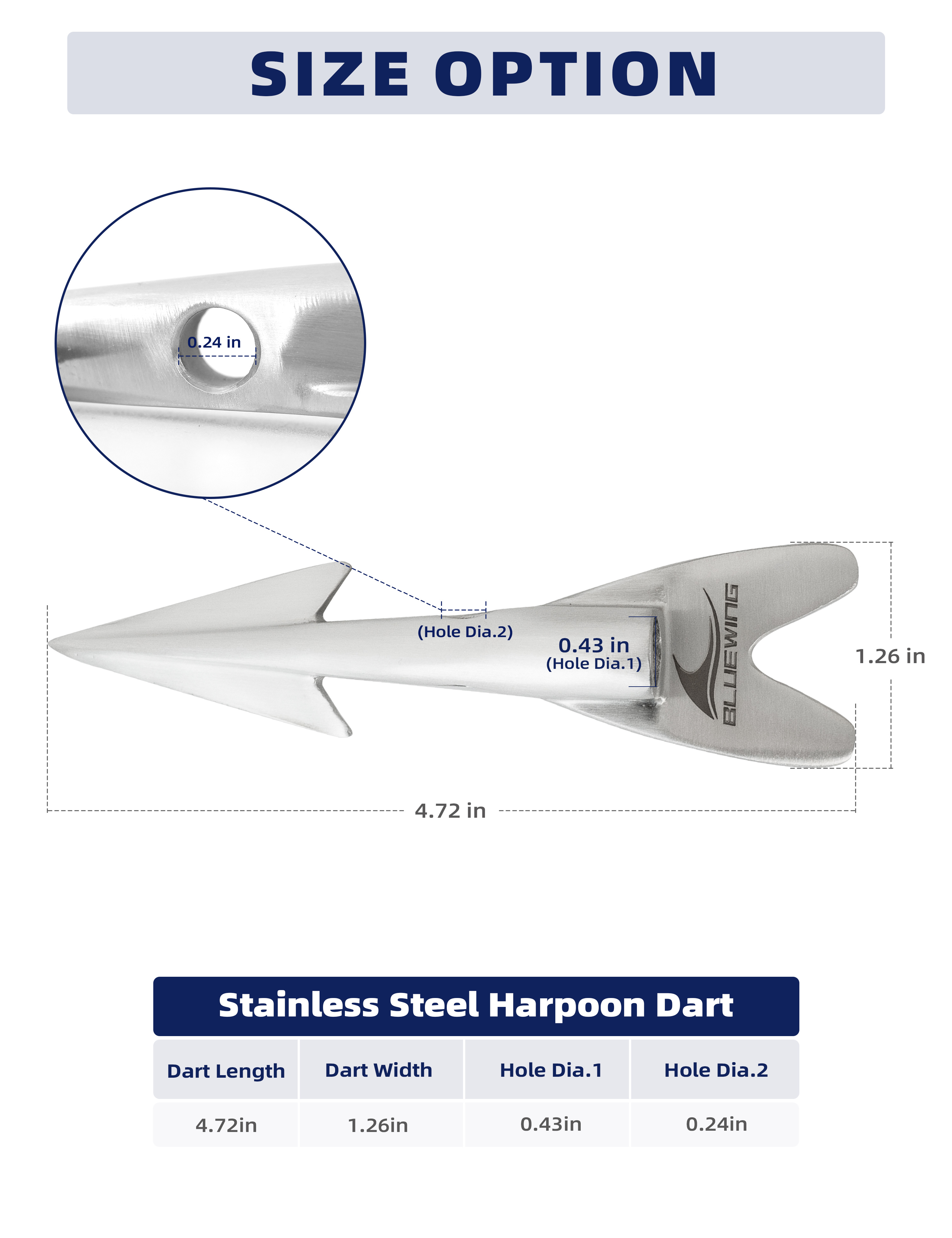 Stainless Steel Harpoon Dart | Bloodydecks